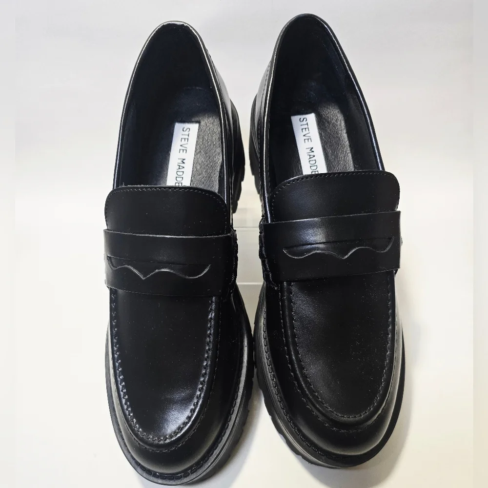 Steve Madden | Shoes | Steve Madden Womens Black Beef Roll Penny Keeper ...
